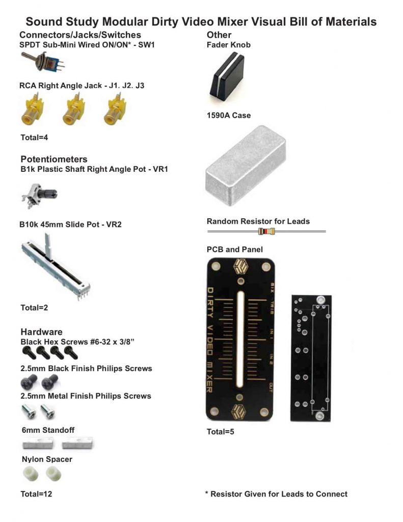 Dirty Video Mixer Assembly Instructions | Sound Study Modular